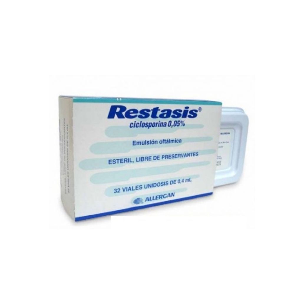 Restasis 0.05% Ophthalmic Emulsion 0.4ml with Cyclosporine