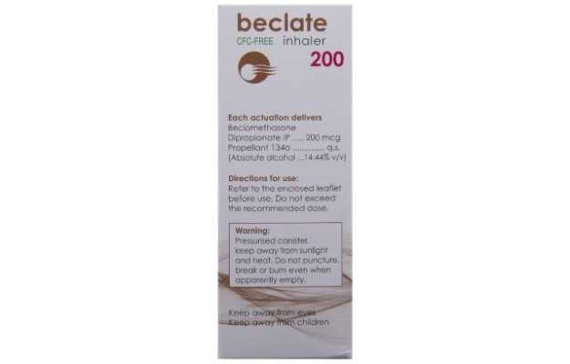 Order Beclate Inhaler 200 mcg | Beclovent Inhaler | Its Uses