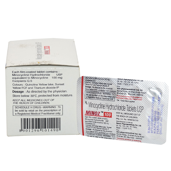 Order Minoz 100 mg | Minocin | Minocycline | Precautions