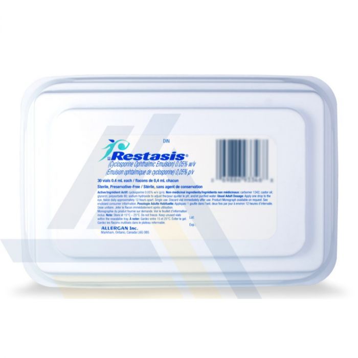 Restasis 0.05% Ophthalmic Emulsion 0.4ml with Cyclosporine